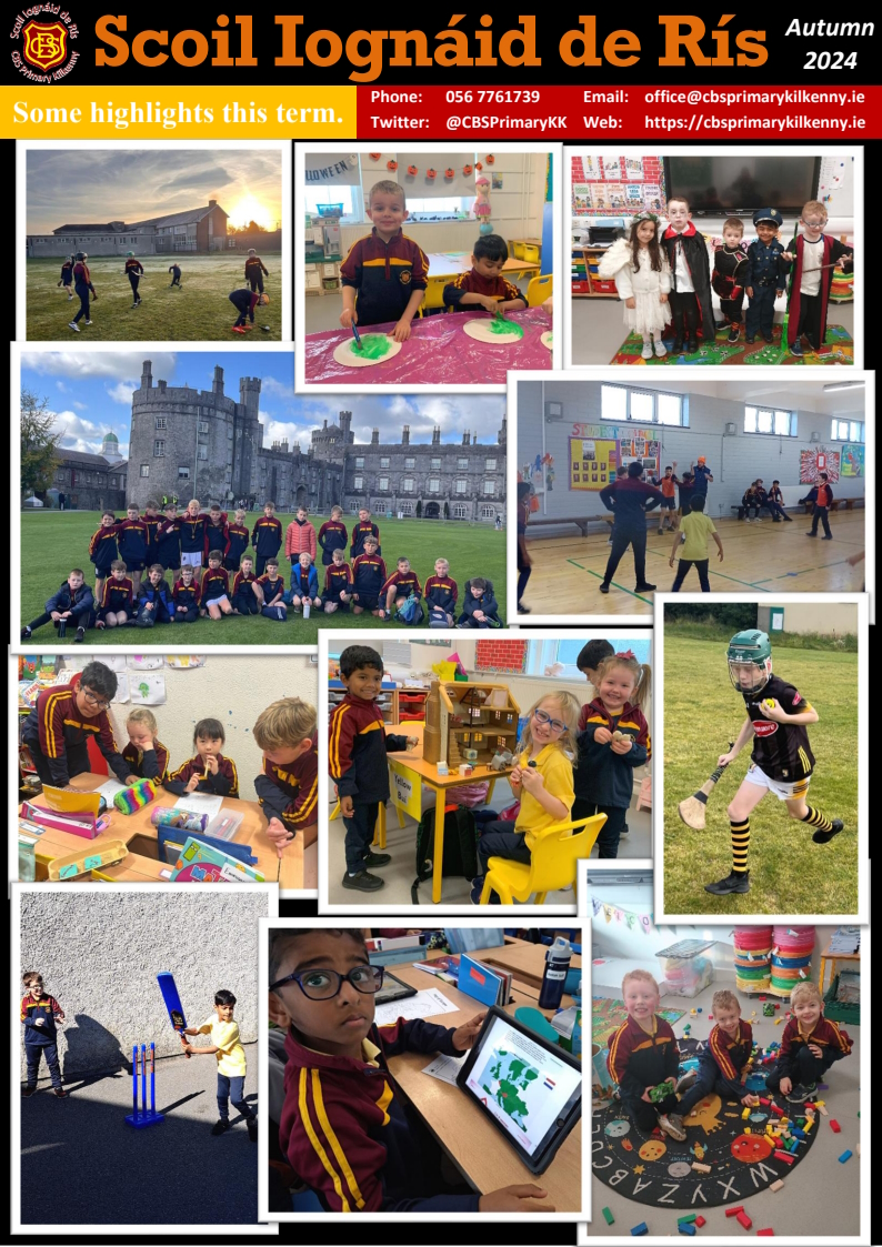 Autumn Newsletter 2024 – Scoil Iognáid de Rís